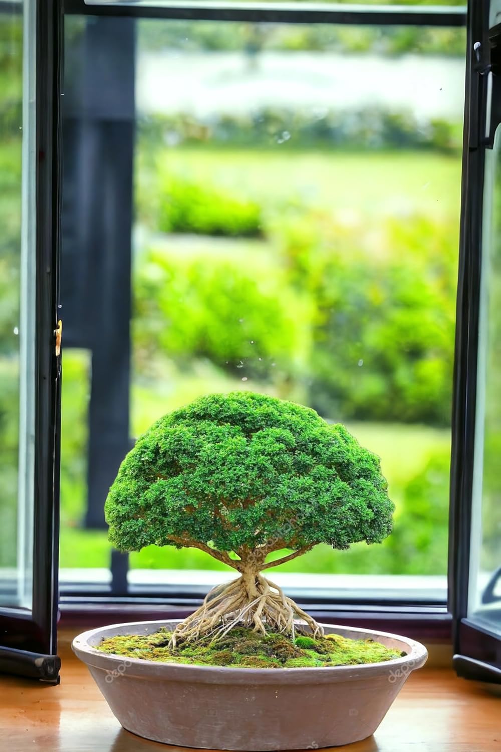 (LP) Chinese banyan tree bonsai live plant, Kamini bonsai Oxygen Live ...
